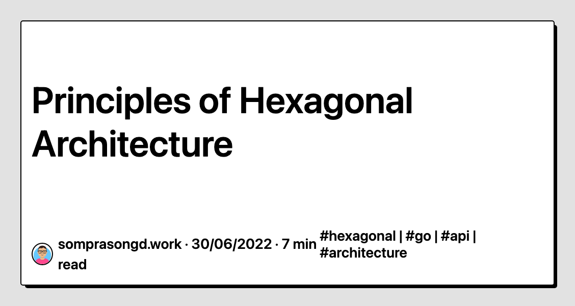Principles of Hexagonal Architecture | Dev Notes